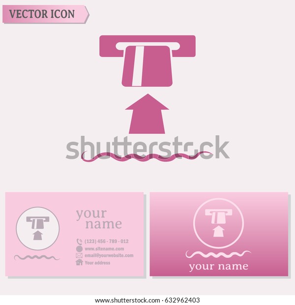 Business Cards Design Vector Illustration Atm Stock Vector (Royalty ...