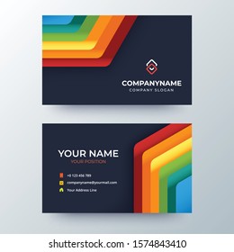 Business Cards Template Front Side Back Stock Vector (Royalty Free ...