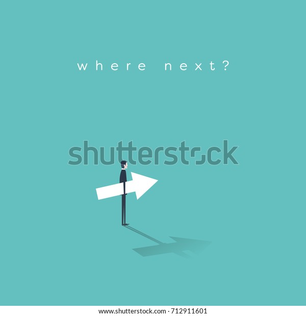 Business Career Move Concept Vector Businessman Stock Vector (Royalty ...