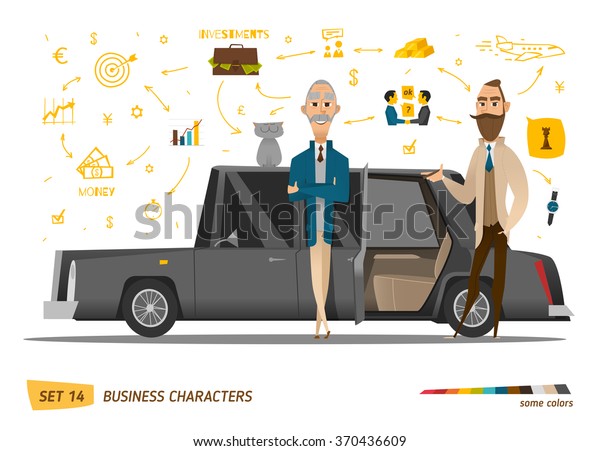 Business Cartoon Characters Collection Stock Vector (Royalty Free ...