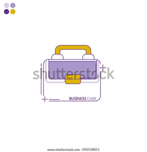Business Case Icon Isolated Vector Illustration Stock Vector (Royalty ...