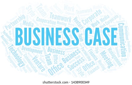 Business Case Word Cloud Collage Made Stock Vector (Royalty Free ...