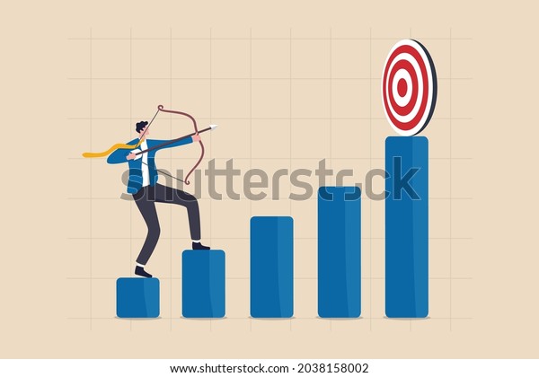 Business Challenge Achieve Higher Target Ambition Stock Vector (Royalty ...
