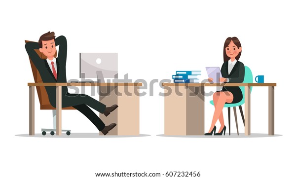 Business Character Design Stock Vector (Royalty Free) 607232456 ...