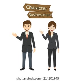 Business Character Vector Illustration Stock Vector (Royalty Free ...