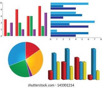 Business Chart 6 Stock Vector (Royalty Free) 143301214 | Shutterstock