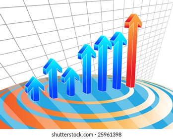 Business Chart Arrows Stock Vector (Royalty Free) 25961398 | Shutterstock