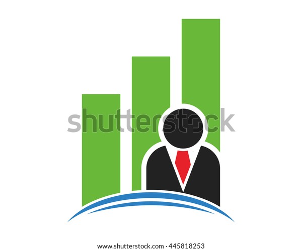 Business Chart Diagram Graph Employee Figure Stock Vector (Royalty Free ...