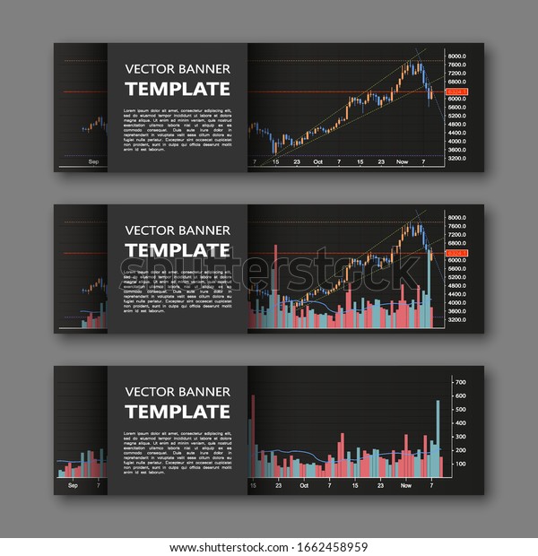 Business Chart Forex Banner Modern Vector Stock Vector (Royalty Free ...