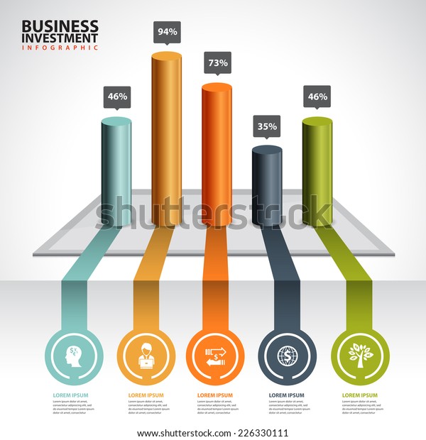 Business Chart Graph Infographic Stock Vector (Royalty Free) 226330111 ...
