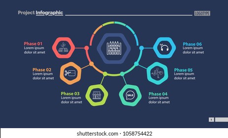 Business Chart Six Phases Template Business Stock Vector (Royalty Free ...