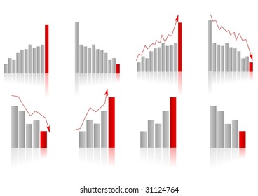 Business Charts Stock Vector (Royalty Free) 31124764 | Shutterstock