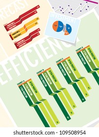 Business Charts Efficiency Stock Vector (Royalty Free) 109508954 ...