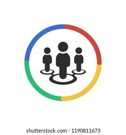 Business Circle App Icon Stock Vector (Royalty Free) 1200942103