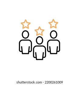 Business Client Line Icon Simple Element Stock Vector (Royalty Free ...