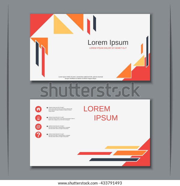 Business Colorful Visiting Card Vector Design Stock Vector (Royalty ...