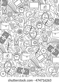 Business Coloring Page: стоковая векторная графика (без лицензионных ...