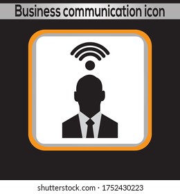 Business Communication Icon Vector Graphics Stock Vector (Royalty Free ...