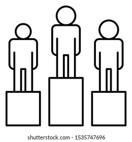 Business Competitors Concept Vector Rivalary Icon Stock Vector (Royalty ...