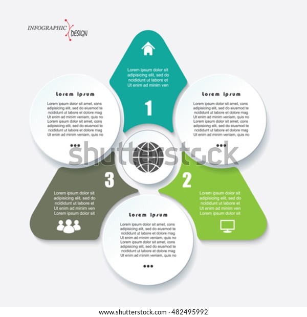 Business Concept Design Triangle 3 Segments Stock Vector (Royalty Free ...