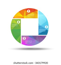 2,325 4 segment circle infographic Images, Stock Photos & Vectors ...