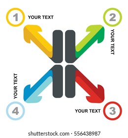 Business Concept Flow Chart Copy Paste Stock Vector (Royalty Free ...