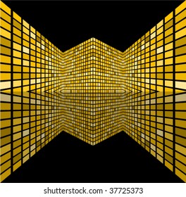 Business Concept Golden Perspective Background Stock Vector (Royalty ...