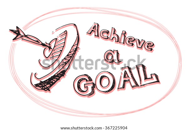 Business Concept Vector Doodles Achieve Goal Stock Vector (Royalty Free ...