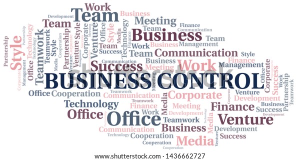 Business Control Word Cloud Collage Made Stock Vector (Royalty Free ...