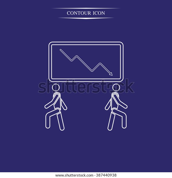 Business Crack Graph Stock Vector (Royalty Free) 387440938 | Shutterstock