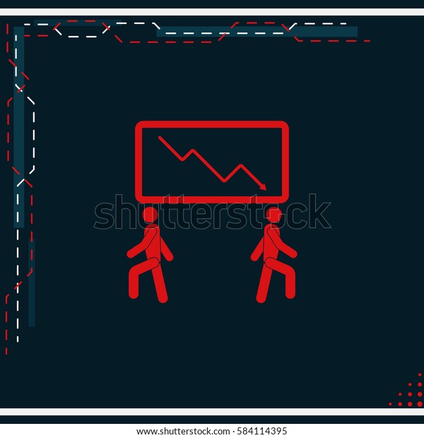 Business Crack Graph Stock Vector (Royalty Free) 584114395 | Shutterstock