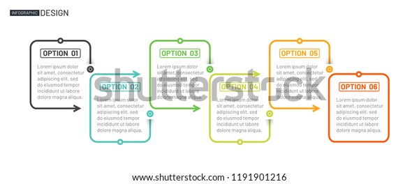Business Creative Design Linear Infographic Template Stock Vector ...