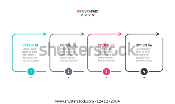 Business Creative Design Linear Infographics Template Stock Vector ...