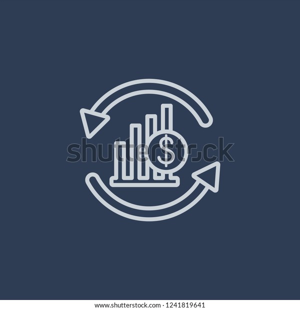 Business Cycle Icon Business Cycle Linear Stock Vector (Royalty Free ...