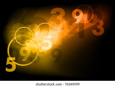 Dark Background Color Numbers: เวกเตอร์สต็อก (ปลอดค่าลิขสิทธิ์ ...