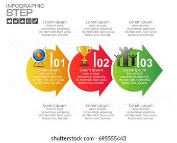 Business Data Process Chart Diagram Steps Stock Vector (Royalty Free ...