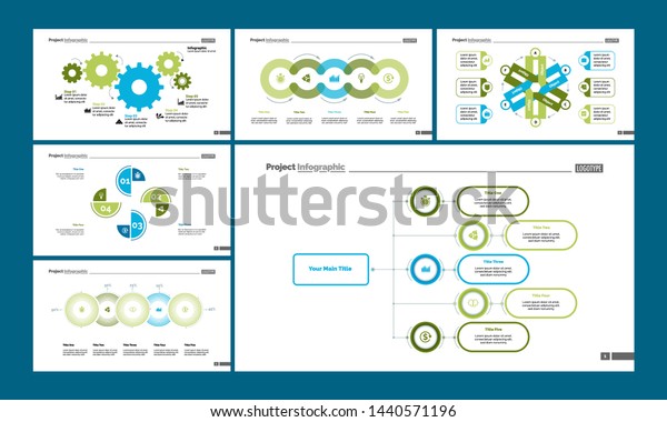 Business Data Process Flow Charts Business: vector de stock (libre de ...