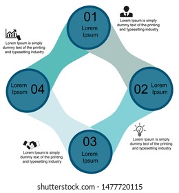 Business Data Visualization Infographics Scheme Process Stock Vector ...