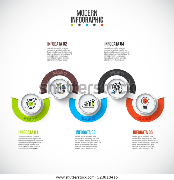 Business Data Visualization Process Chart Abstract Stock Vector ...