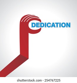 Business Dedication Concept Idea Show By Stock Vector (Royalty Free ...