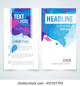 Business Design Paint Leaflet Design Elements Stock Vector (Royalty ...