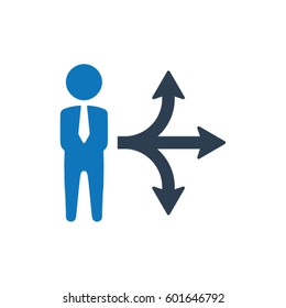 Business Direction Icon: vector de stock (libre de regalías) 1377224903