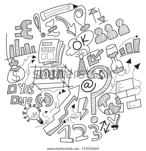Diseño de Doddle Empresarial.: vector de stock (libre de regalías ...