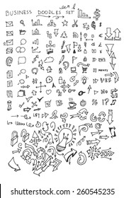 Hand Drawn Math Symbols Mathematical Numbers: vector de stock (libre de ...