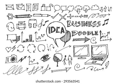 Hand Drawn Sketch Public Relations Signs Stock Vector (Royalty Free ...
