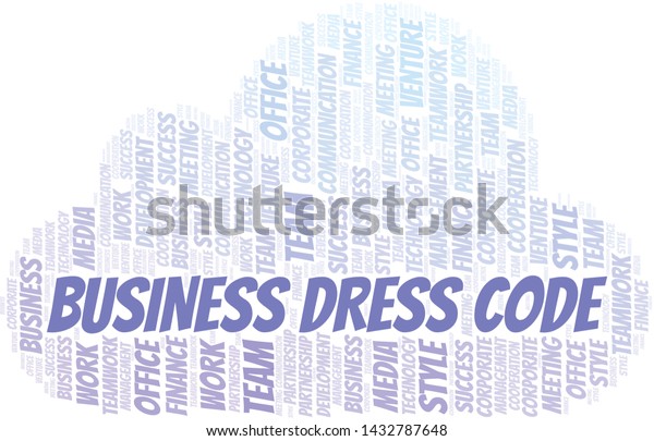 Business Dress Code Word Cloud Collage Stock Vector (Royalty Free ...