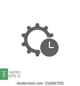 Business Efficiency Glyph Icon Simple Solid Stock Vector (Royalty Free ...