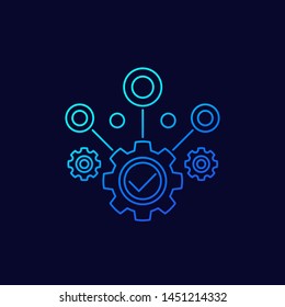 Business Efficiency Vector Line Icon Stock Vector (Royalty Free ...