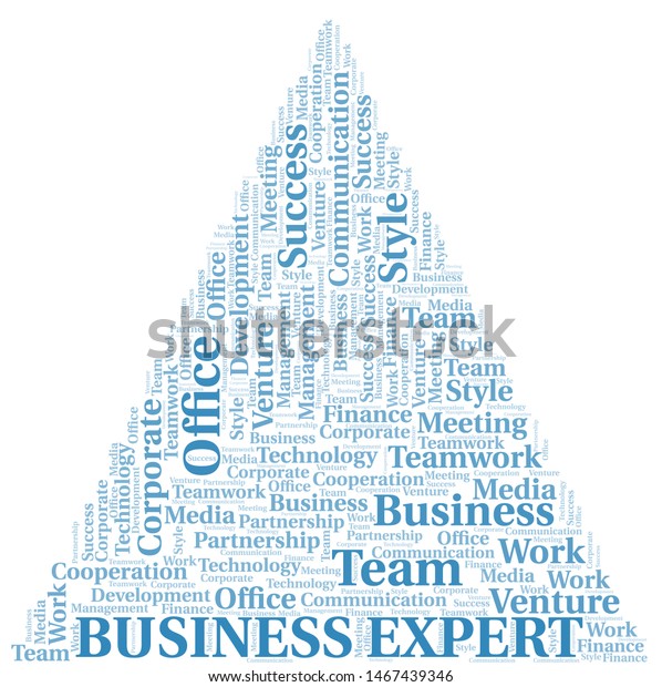 Business Expert Word Cloud Collage Made Stock Vector (Royalty Free ...