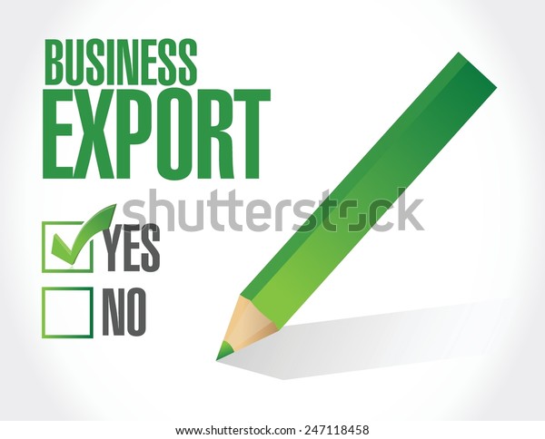 Business Export Check List Illustration Design Stock Vector (Royalty ...